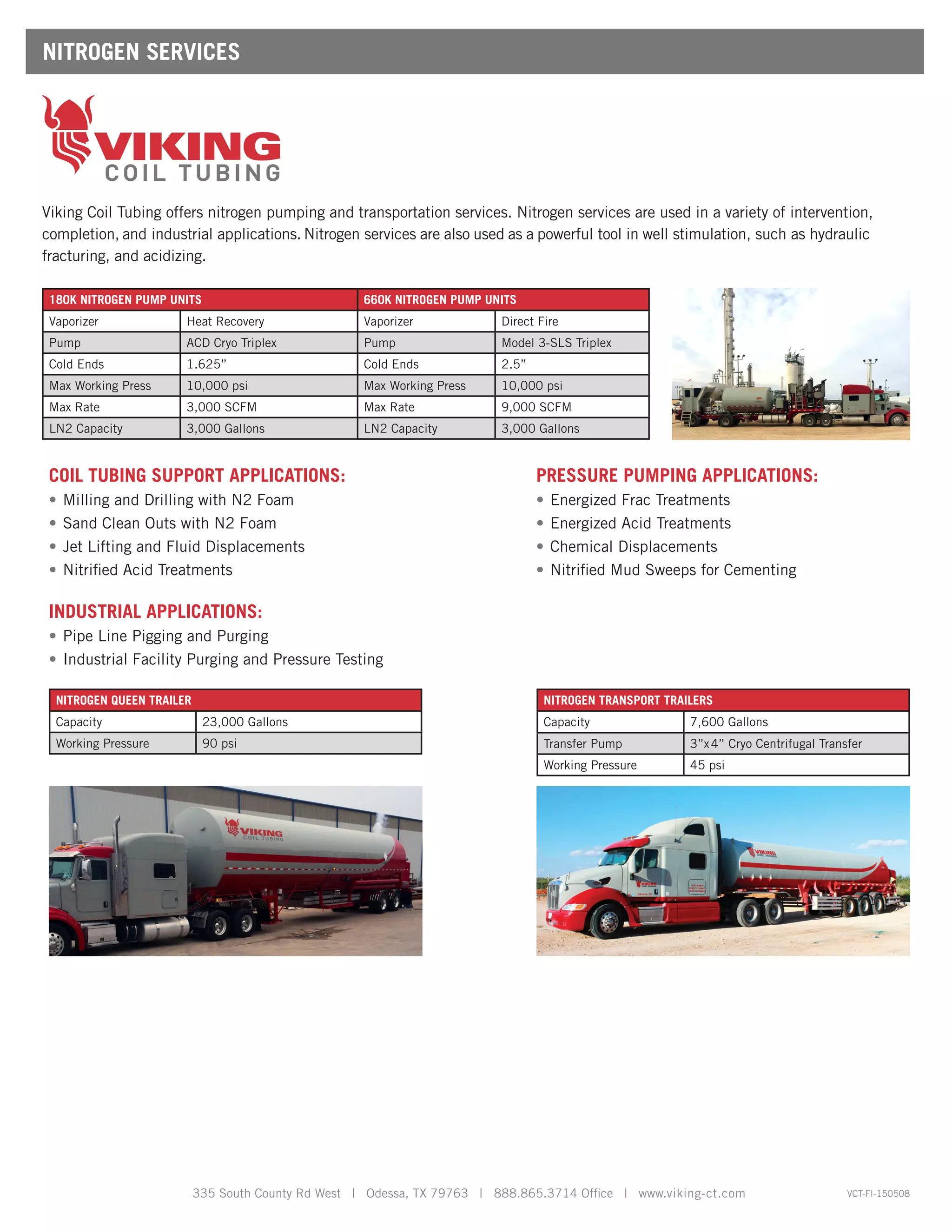 Viking Coil Tubing Company Information | PDF
