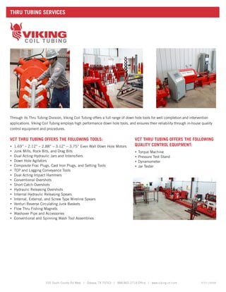 Viking Coil Tubing Company Information | PDF