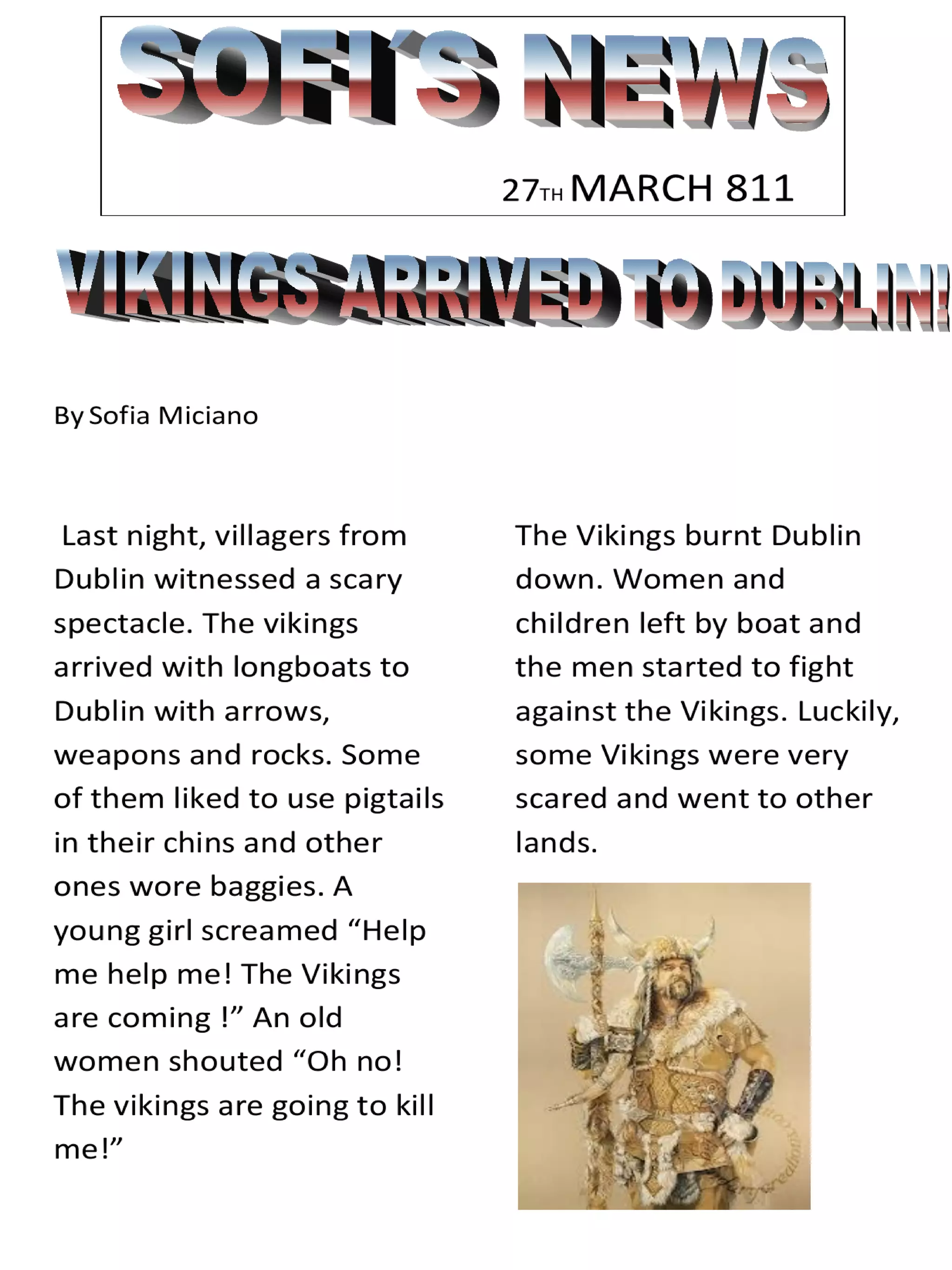 Vikings newspaper articles | PDF