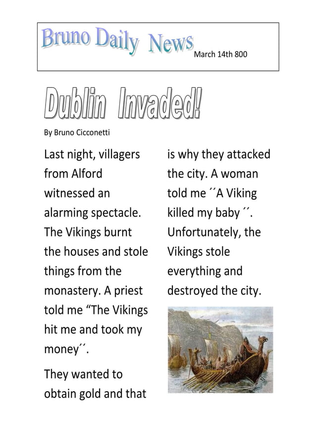 Vikings newspaper articles | PDF