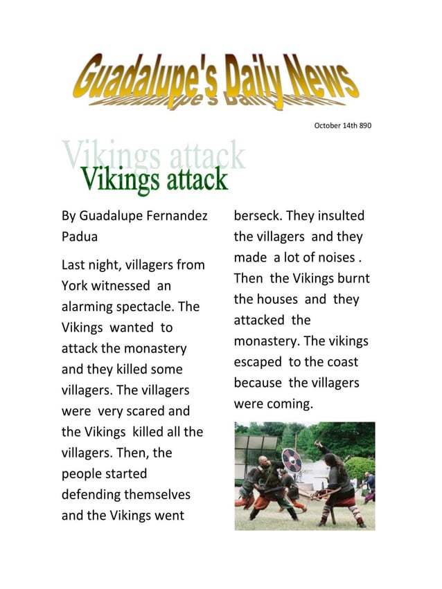 Vikings newspaper articles | PDF