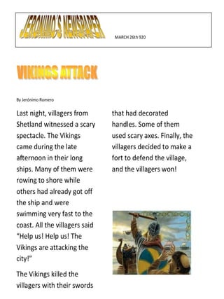 Vikings newspaper articles | PDF