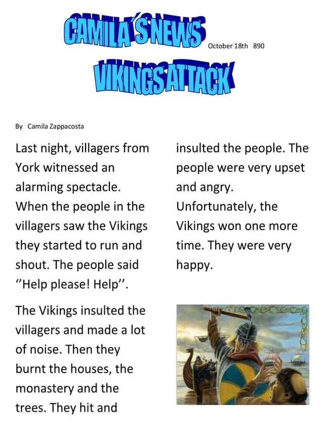 Vikings newspaper articles | PDF
