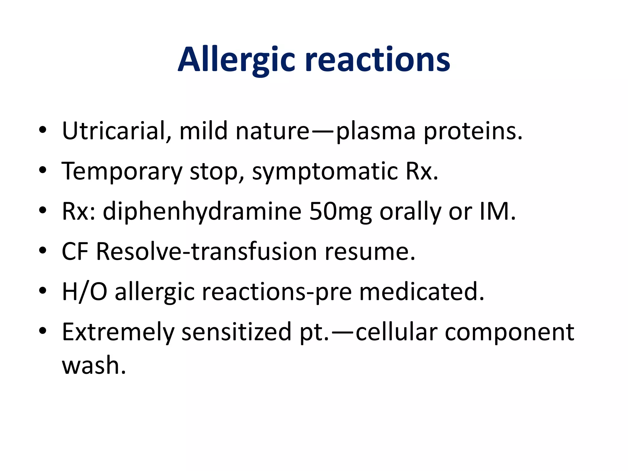 COMPLICATIONS OF BLOOD TRANSFUSION | PPTX