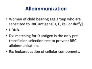 COMPLICATIONS OF BLOOD TRANSFUSION | PPTX