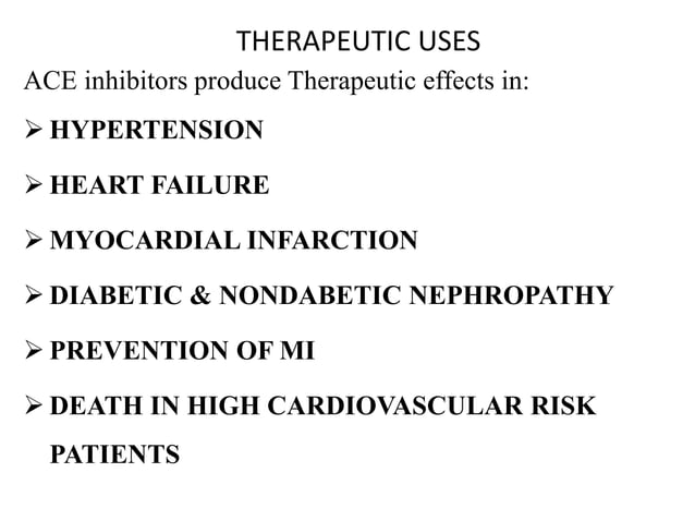 ACE - Inhibitors | PPTX | Heart and Cardiovascular Diseases | Diseases ...