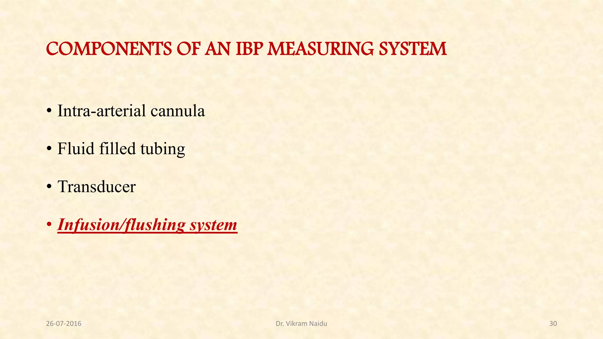 INTRA-ARTERIAL BLOOD PRESSURE MONITORING | PPTX