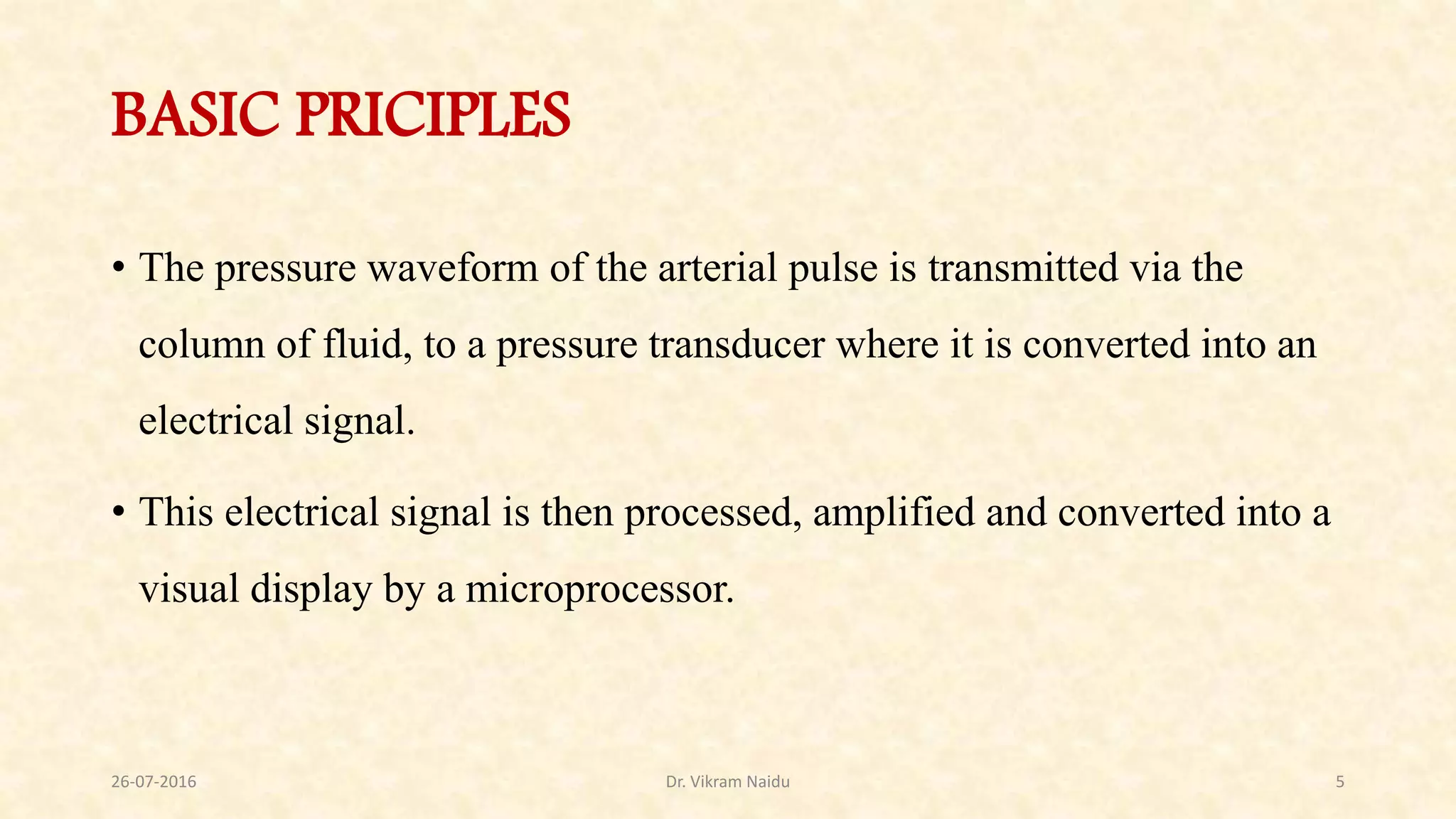 INTRA-ARTERIAL BLOOD PRESSURE MONITORING | PPTX