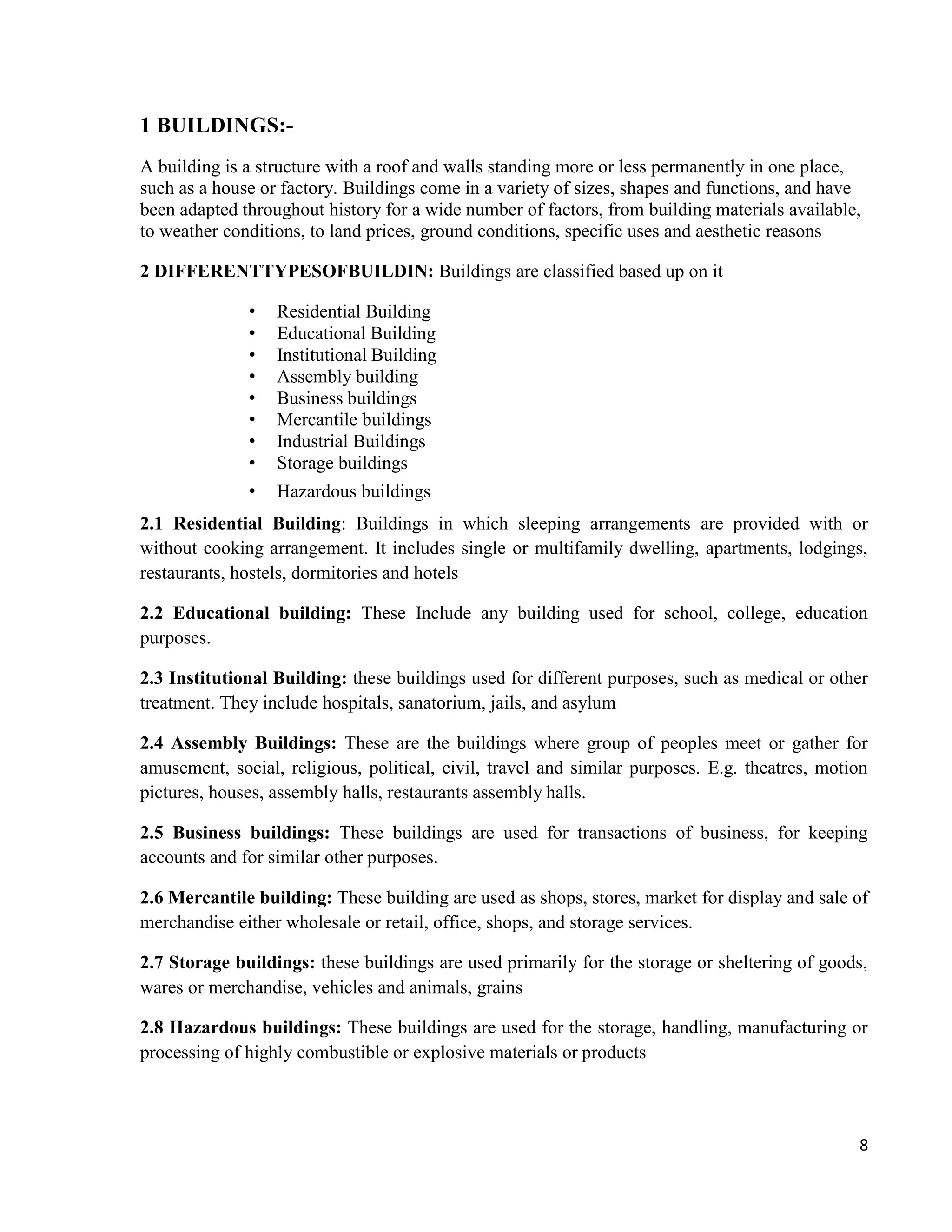 BUILDING CONSTRUCTION | PDF | Civil Engineering Industry | Industries