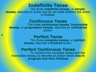 Best Presentation on Tenses | PPTX