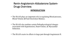 Renin-Angiotensin-Aldosterone System- Drugs Overview. | PPTX