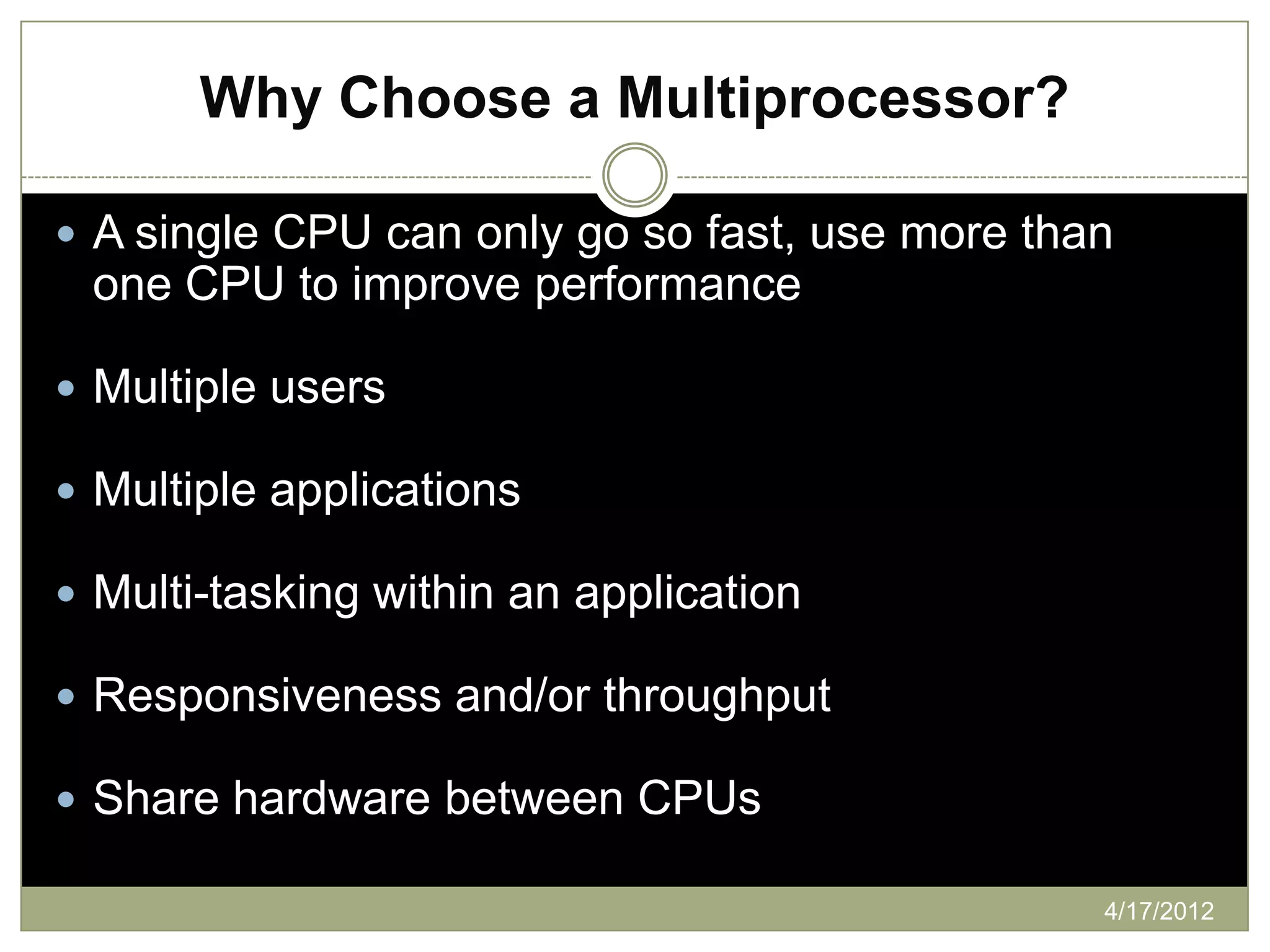 Multiprocessor system | PPTX