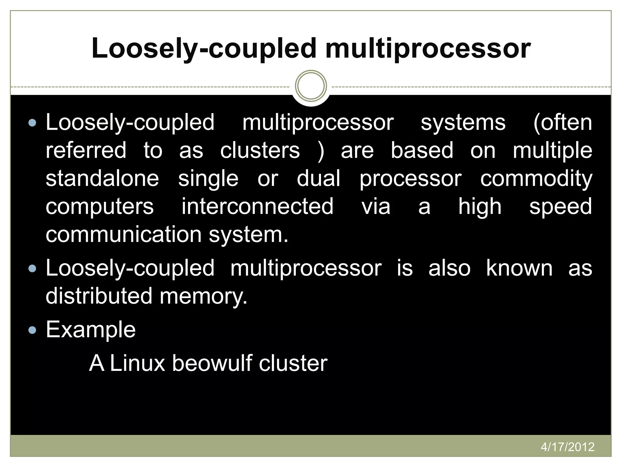 Multiprocessor system | PPTX