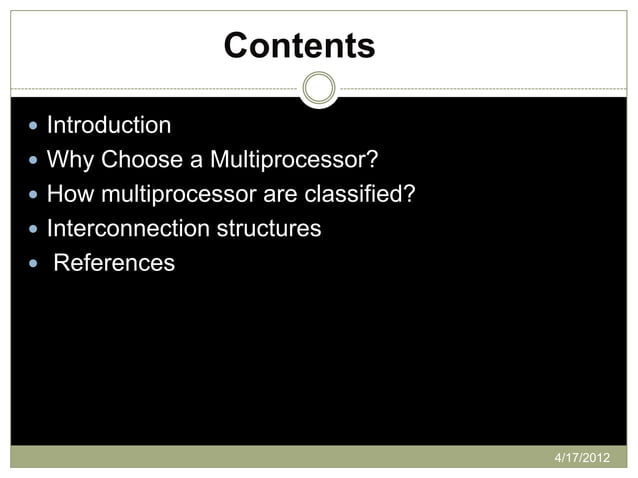 Multiprocessor system | PPTX | Operating Systems | Computer Software and Applications