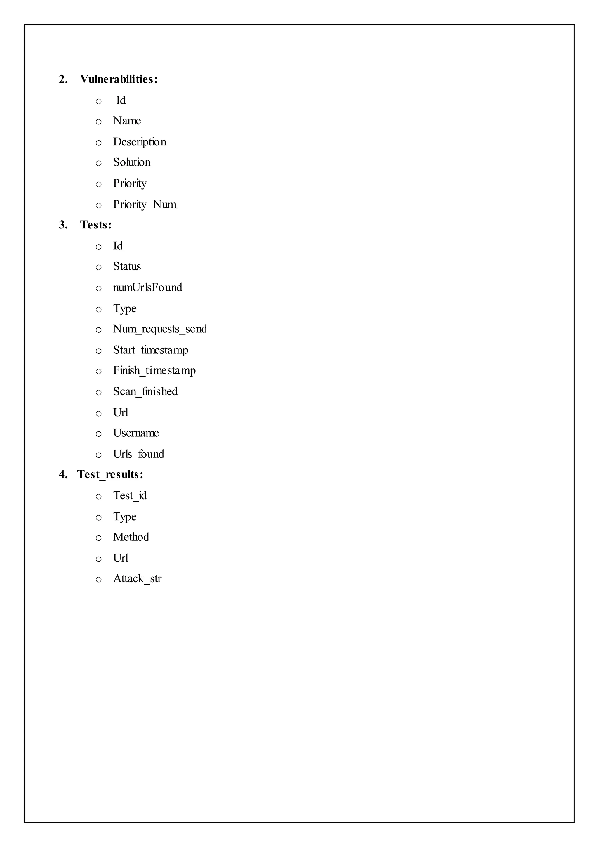Web Vulnerability Scanner project Report | DOCX