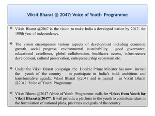 ideas for the vision Viksit Bharat@2047.pptx