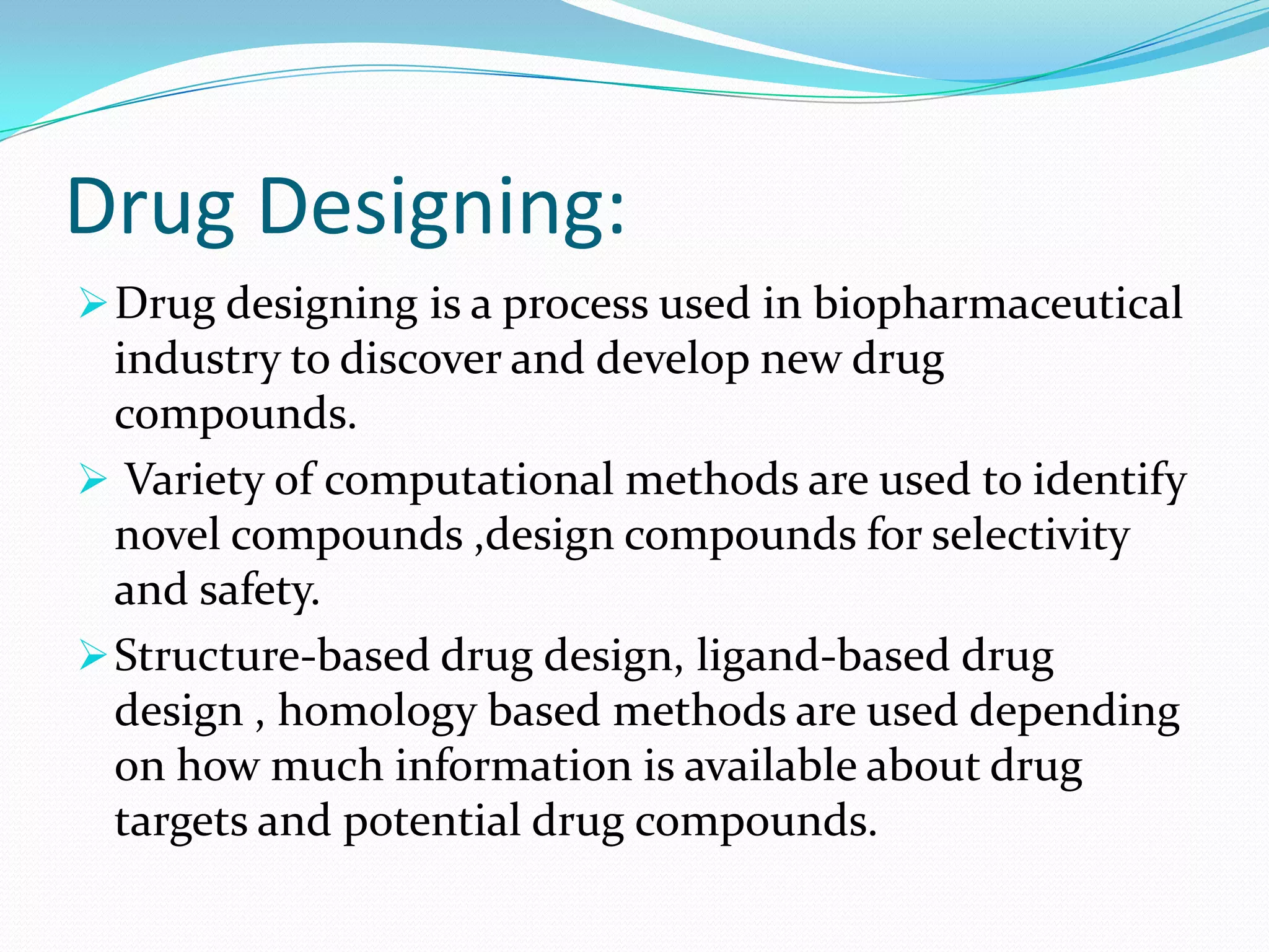 In-silico Drug designing | PPTX