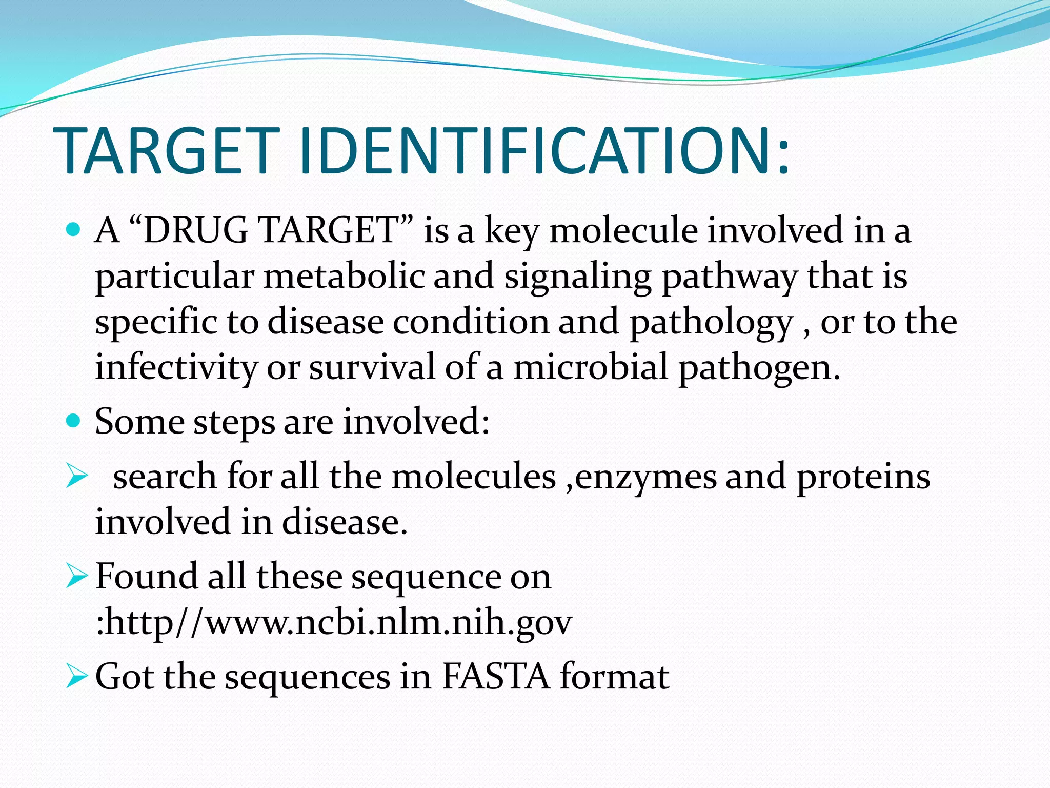 In-silico Drug designing | PPTX