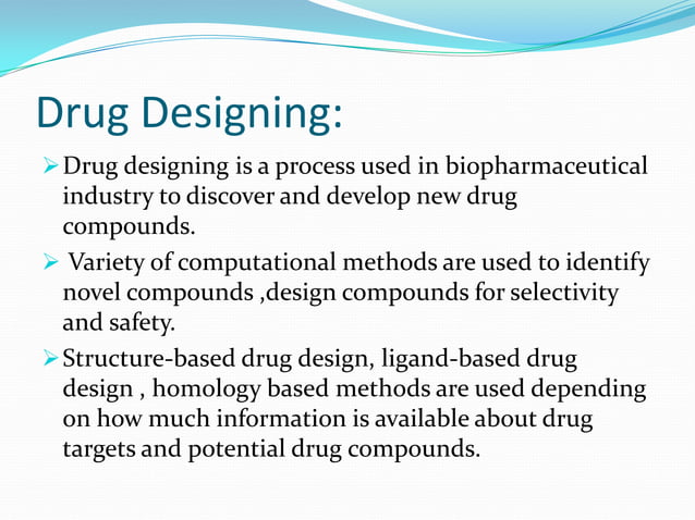 In-silico Drug designing | PPTX