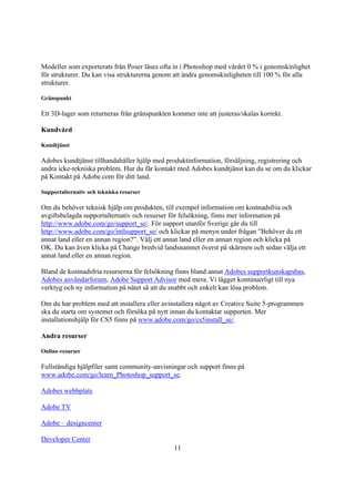 Viktigt om photoshop cs5 | PDF