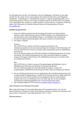 Viktigt om photoshop cs5 | PDF