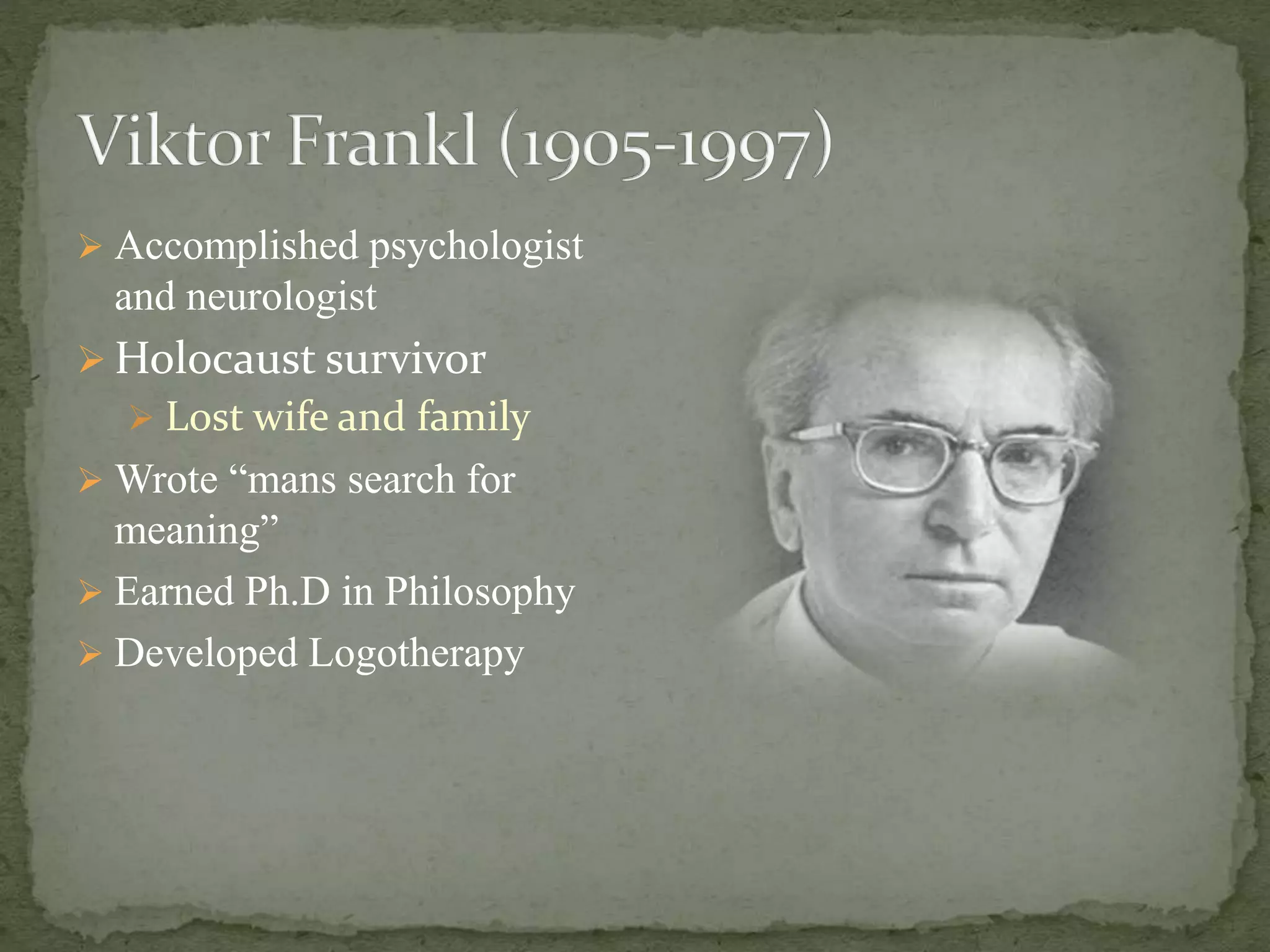 Viktor frankl. 1 (1) | PPT