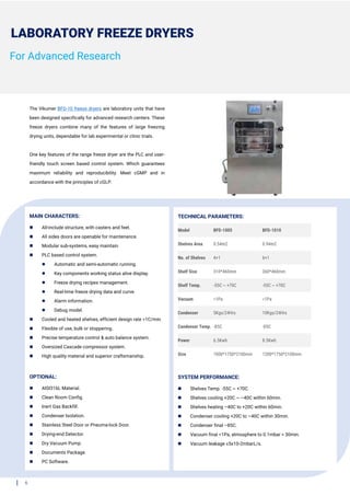 Vikumer Freeze Dryer Brochure | PDF