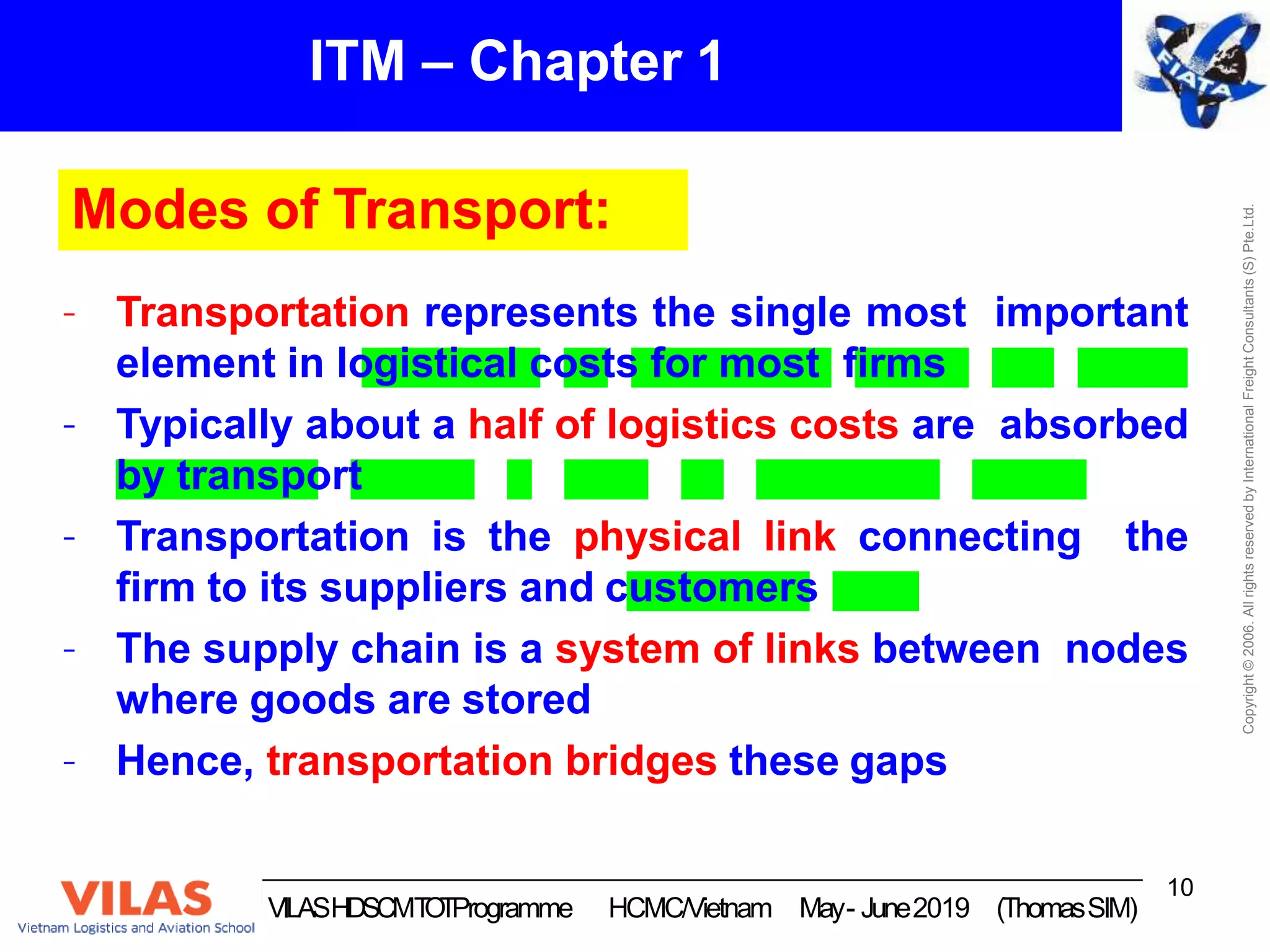 Introduction of International Transport Management | PPTX