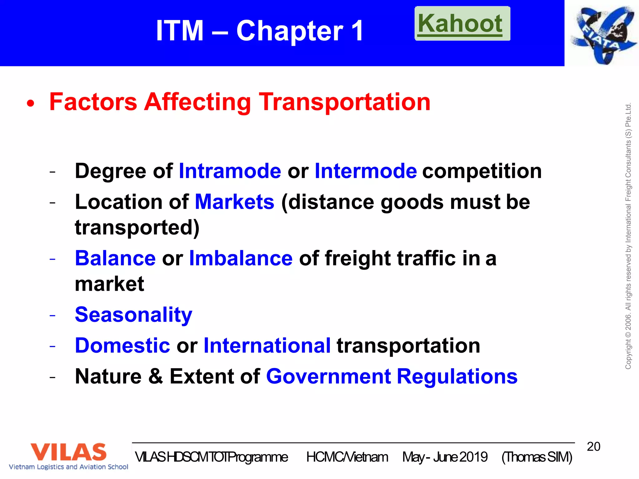 Introduction of International Transport Management | PPTX