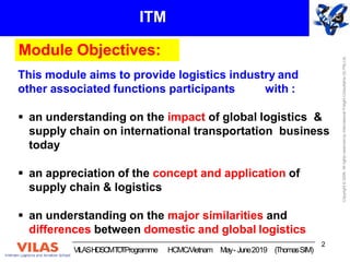 Introduction of International Transport Management | PPTX