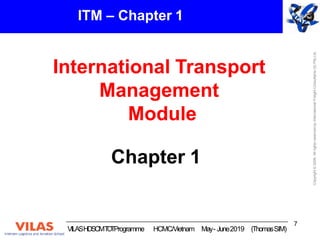 Introduction of International Transport Management | PPTX