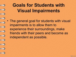 understanding visual impairment | PPT