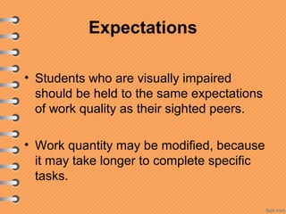 understanding visual impairment | PPT