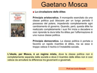 Vilfredo Pareto e Gaetano Mosca by Lucia Gangale | PPT