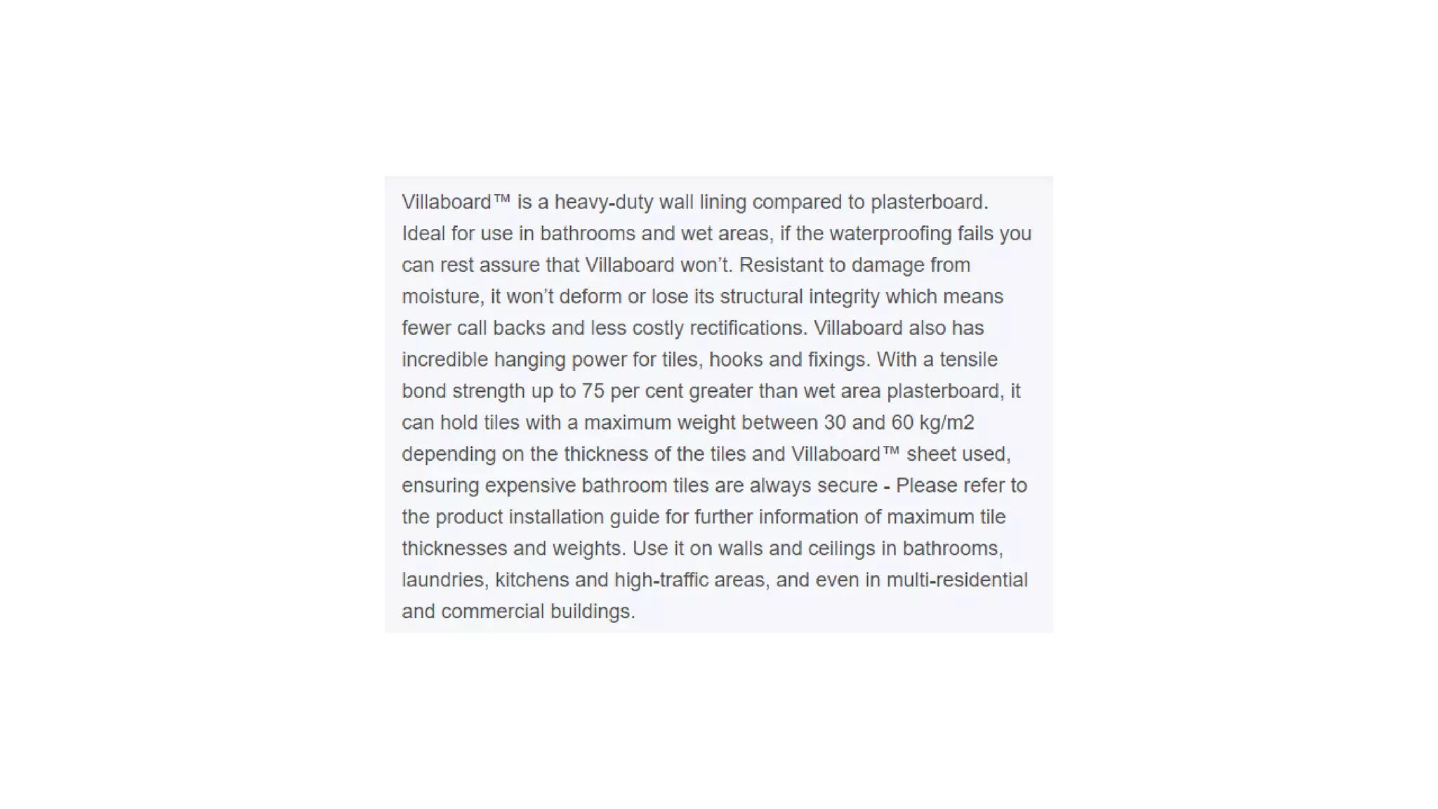 Villaboard Wall Lining | Achieve your Bathroom Wall lining by James ...