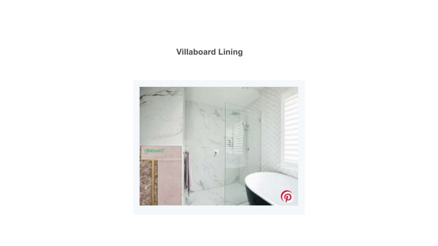 Villaboard Wall Lining | Achieve your Bathroom Wall lining by James ...