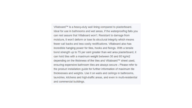 Villaboard Wall Lining | Achieve your Bathroom Wall lining by James ...