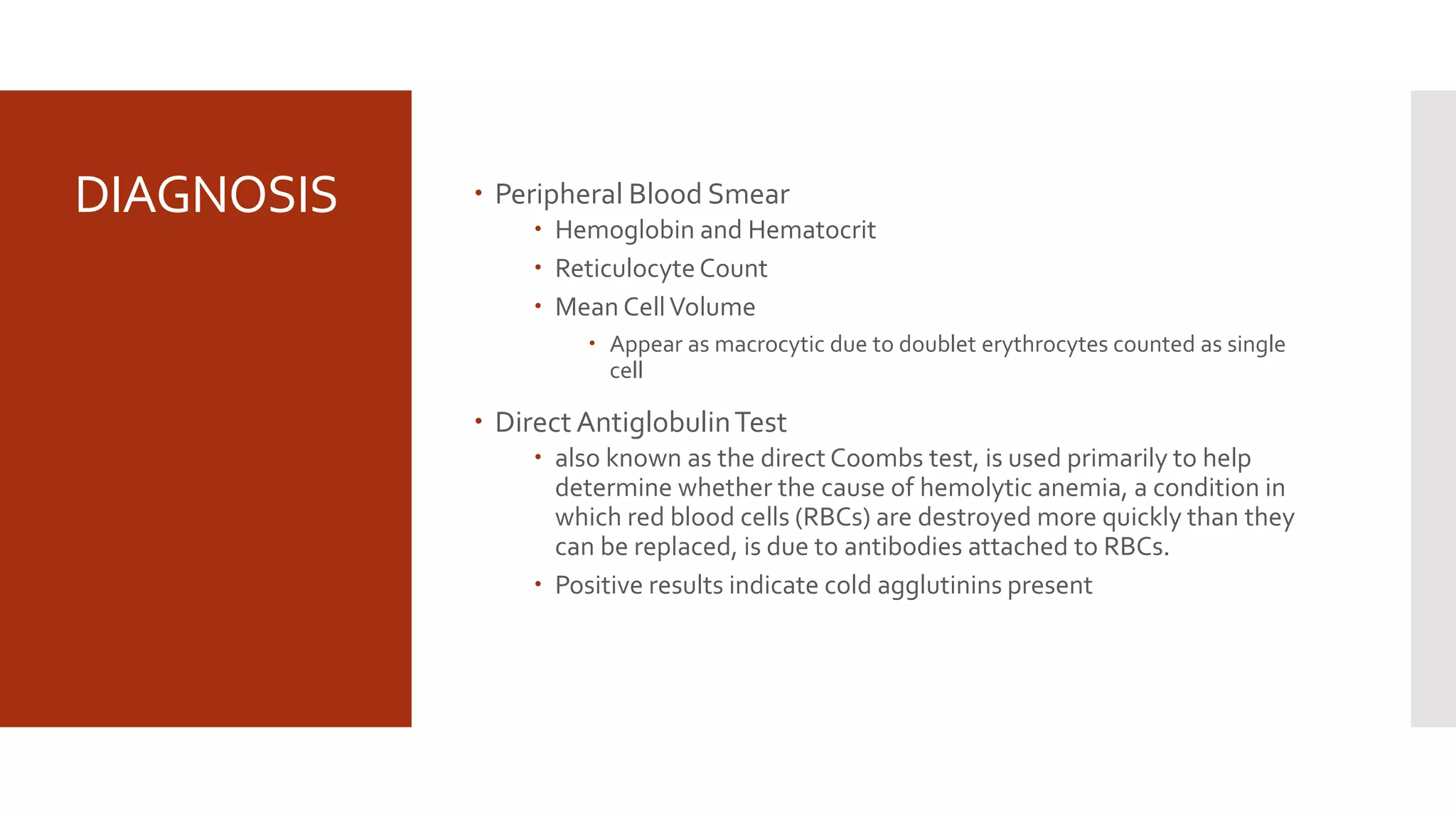Villaester, hanisha cold agglutinin hemolytic anemia | PPTX