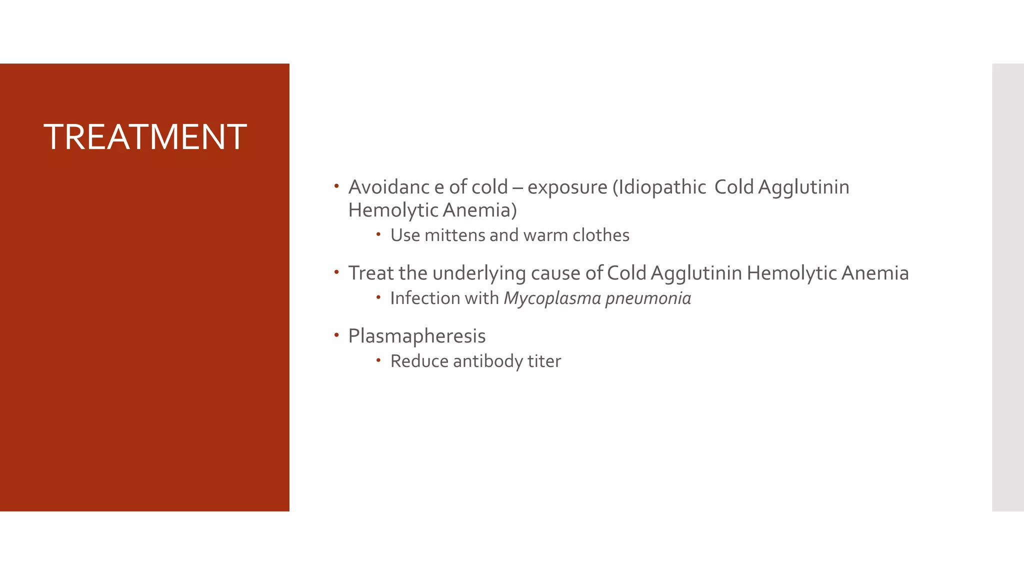 Villaester, hanisha cold agglutinin hemolytic anemia | PPTX