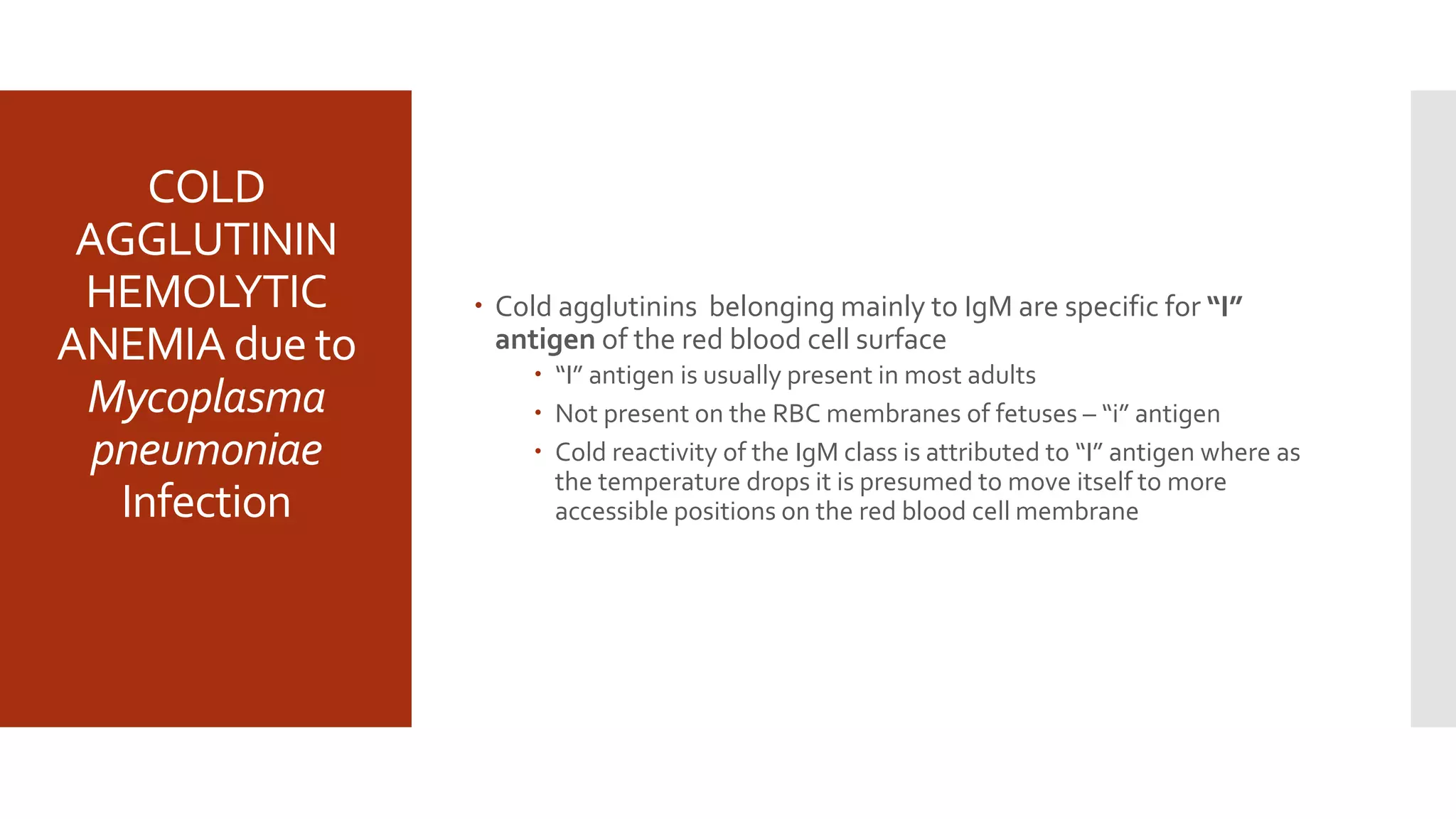 Villaester, hanisha cold agglutinin hemolytic anemia | PPTX