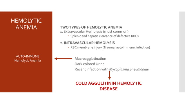 Villaester, hanisha cold agglutinin hemolytic anemia | PPTX
