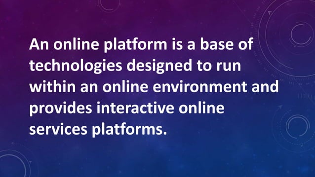 Online platforms as tools for ict development.pptx | Internet | Computing