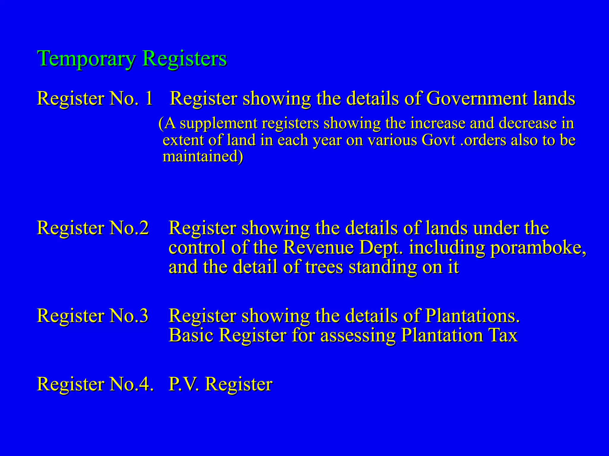 Role of Village Officer in Kerala Land Revenue Administration. | PPT