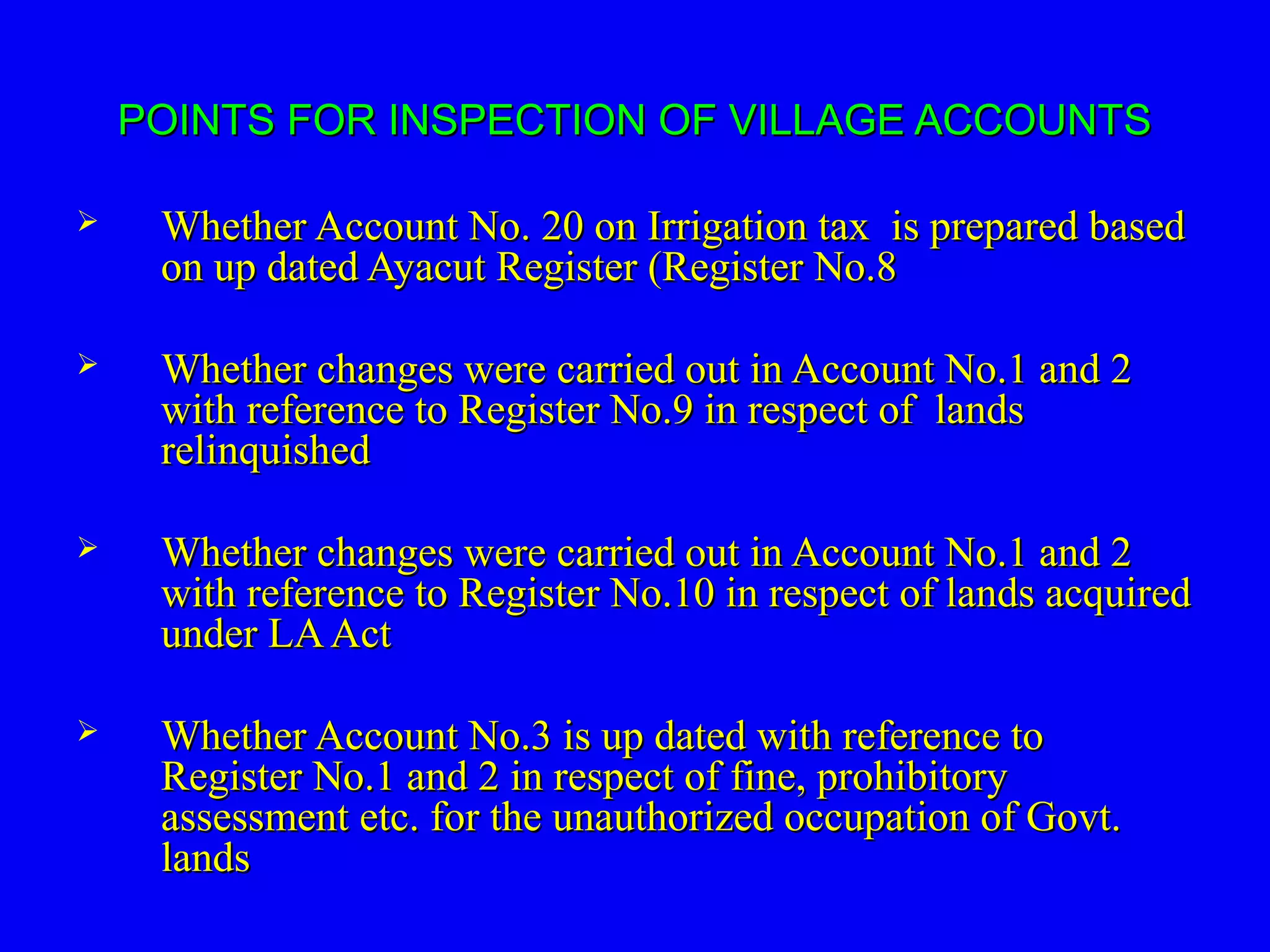Role of Village Officer in Kerala Land Revenue Administration. | PPT