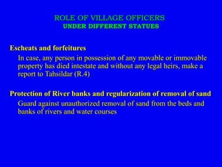 Role of Village Officer in Kerala Land Revenue Administration. | PPT