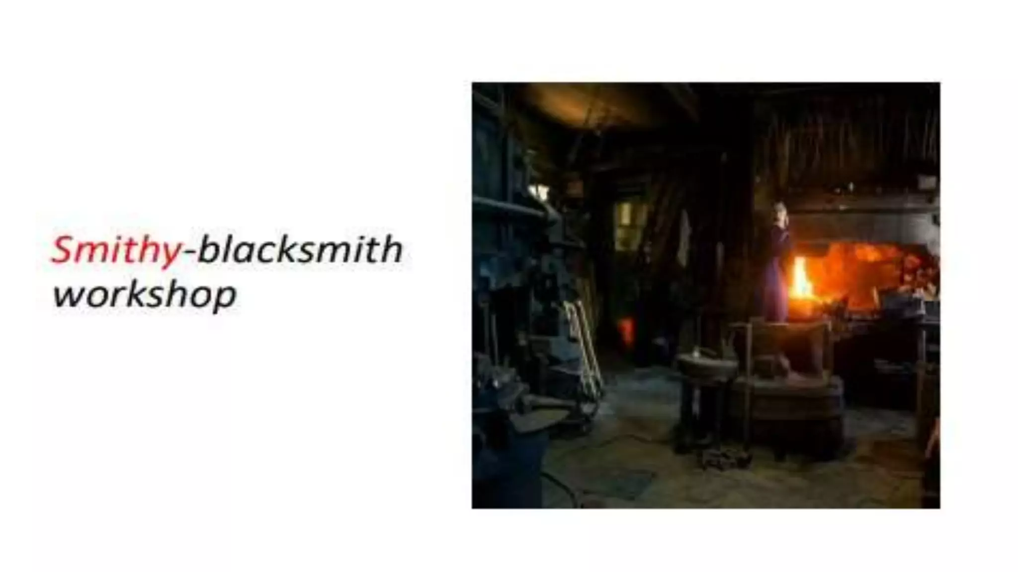 Village blacksmith | PPTX