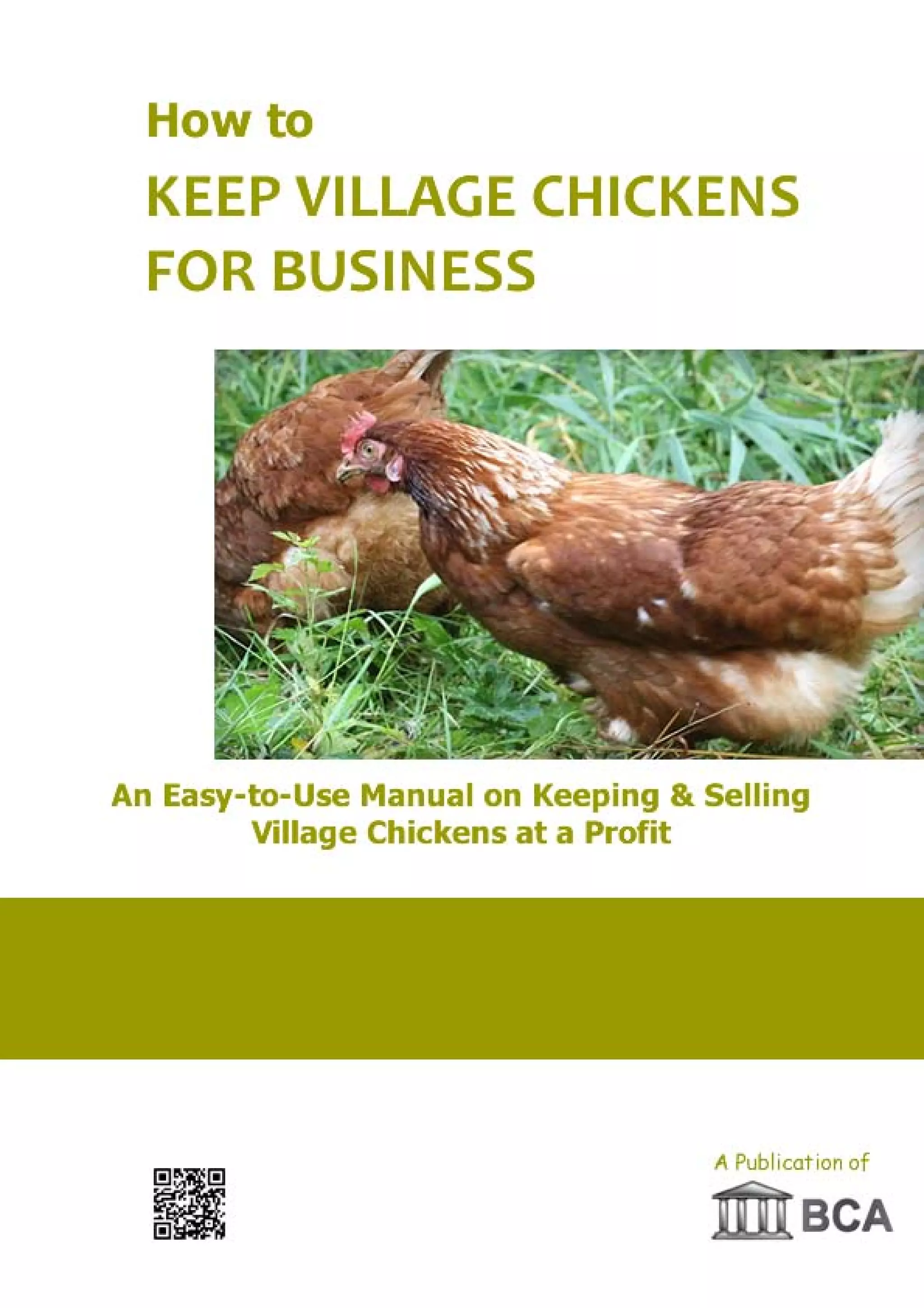 Village Chicken Production manual (preview) | PDF