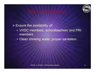 Village Health & Nutrition Day | PDF
