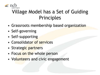 The Village Model: Innovative Aging in Place | PPTX