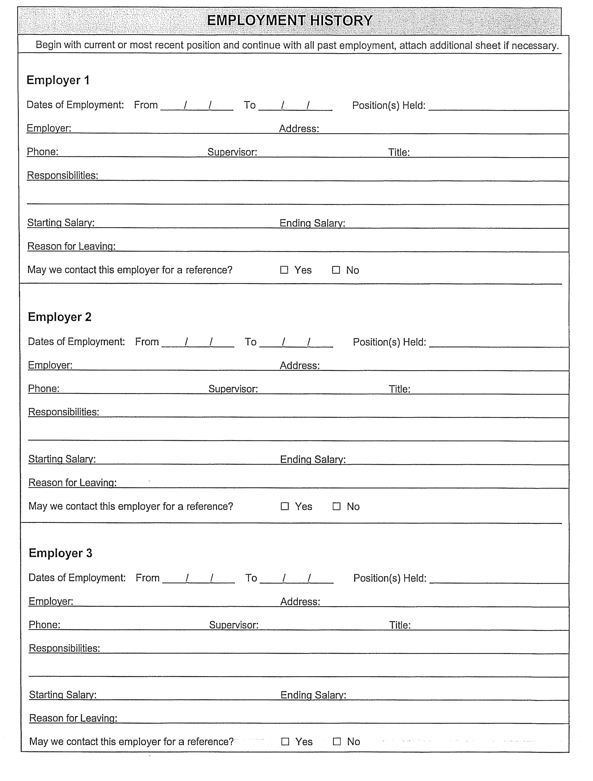 Village of waterford employment application | PDF